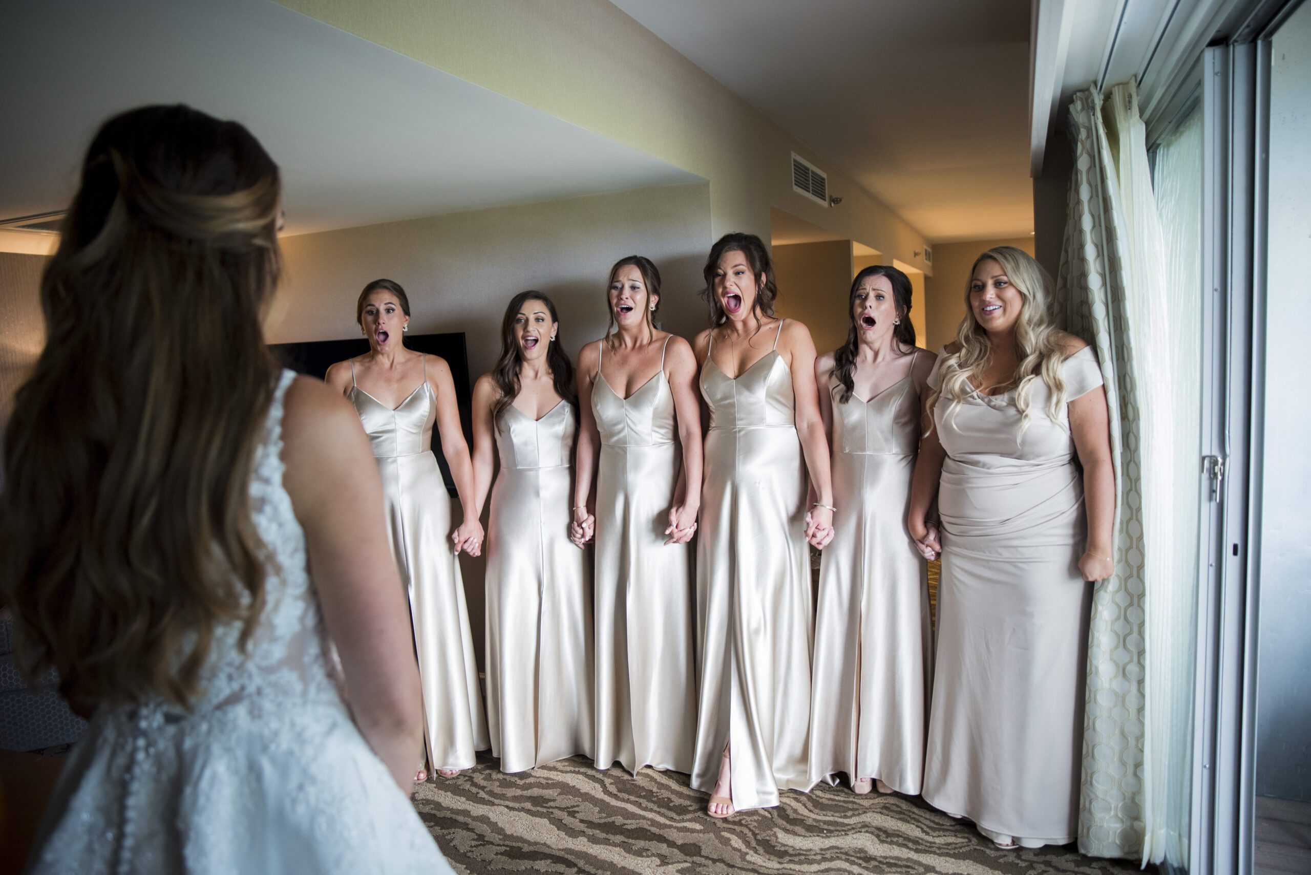 A First Look With Your Bridesmaids ~ Two One Photography